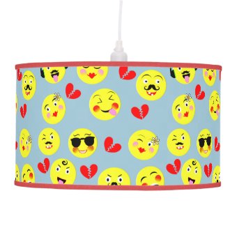 Funny Faces Emotional Cute Hanging Lamp | Zazzle