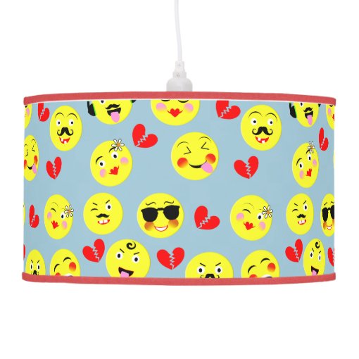 Funny Faces Emotional Cute Hanging Lamp | Zazzle