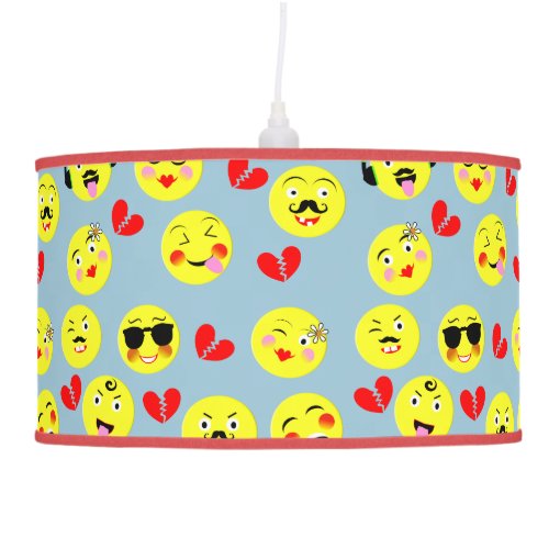 Funny Faces Emotional Cute Hanging Lamp | Zazzle