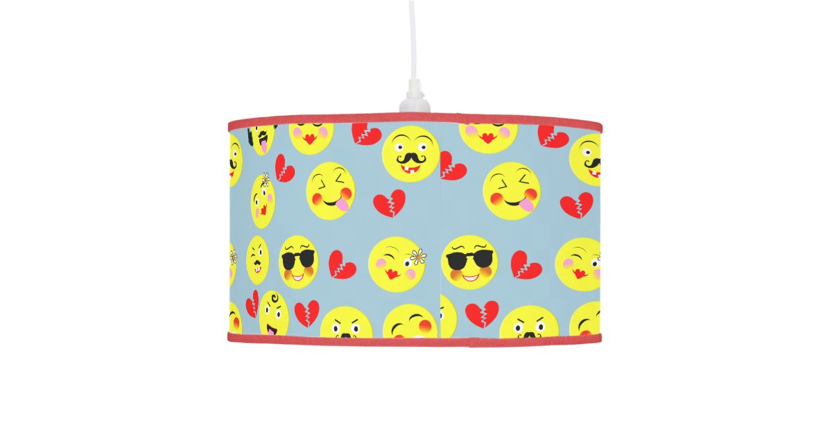 Funny Faces Emotional Cute Hanging Lamp | Zazzle