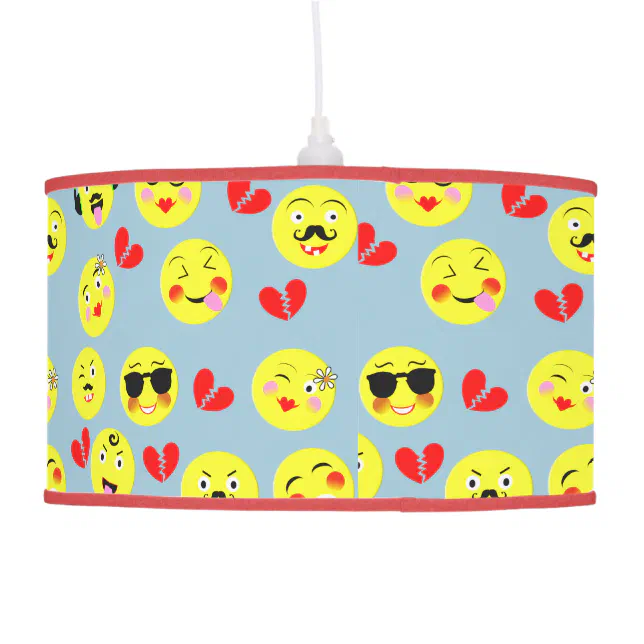 Funny Faces Emotional Cute Hanging Lamp | Zazzle