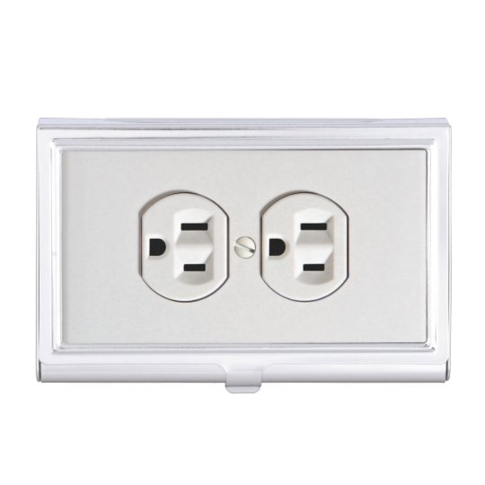 Funny Fake Electrical Outlet Business Card Holder | Zazzle.com