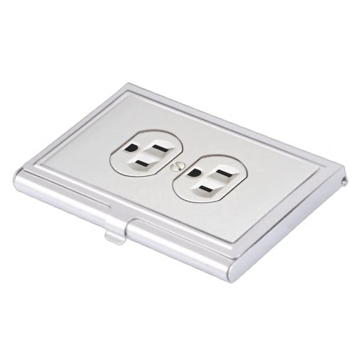 Funny Fake Electrical Outlet Business Card Holder | Zazzle