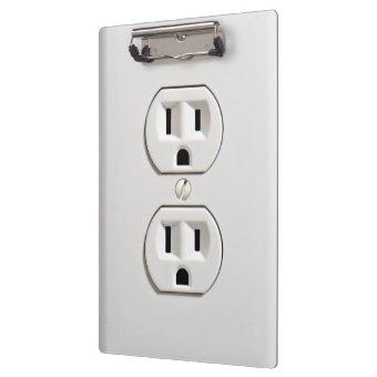 Funny Fake Electrical Outlet Clipboard | Zazzle