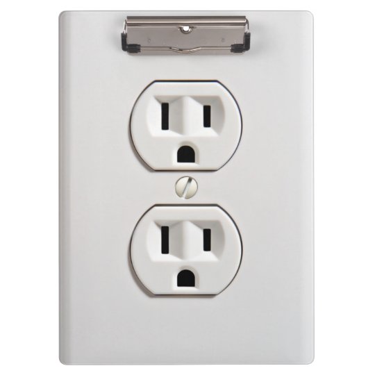 Funny Fake Electrical Outlet Clipboard | Zazzle.com