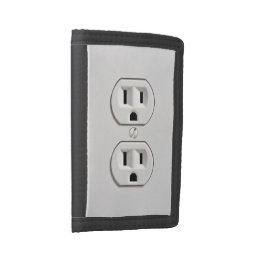 Funny Fake Electrical Outlet Flat Wallet | Zazzle