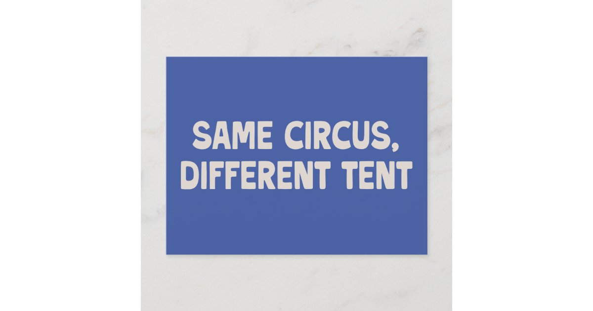 Funny Family Quote We Moved New Address Blue Postcard | Zazzle