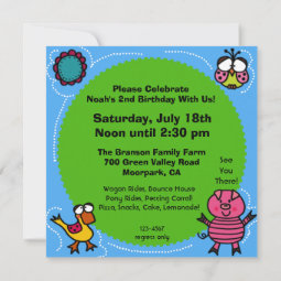 Funny Farm Birthday Invitation | Zazzle