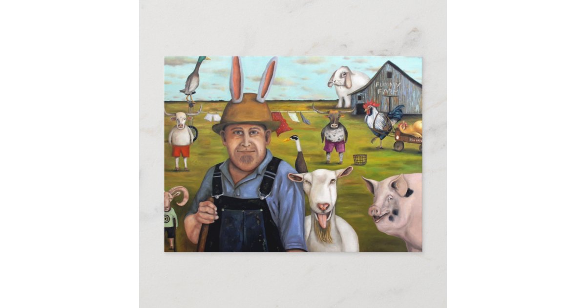 Funny Farm Postcard | Zazzle