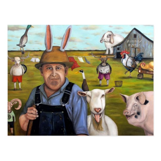 Funny Farm Postcard | Zazzle.com