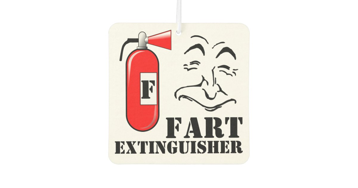Funny Fart Extinguisher Car Air Freshener | Zazzle