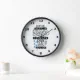 Funny fart rain thunder word art bathroom clock | Zazzle