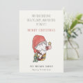 Funny Fat Happy Plentiful Santa Christmas Wishes Holiday Card | Zazzle