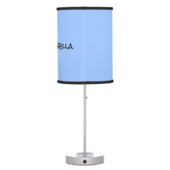 Funny fat hungry green fish fishing cartoon table lamp | Zazzle