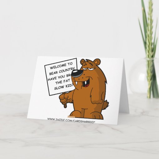 Funny fat joke card | Zazzle