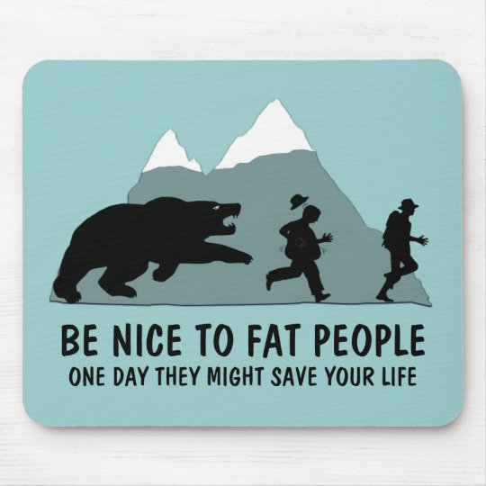 Funny fat joke mouse pad | Zazzle.com