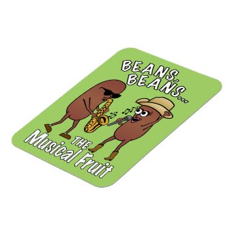 Funny Father's Day Bean Farting Joke Magnet | Zazzle