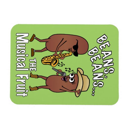 Funny Father's Day Bean Farting Joke Magnet | Zazzle