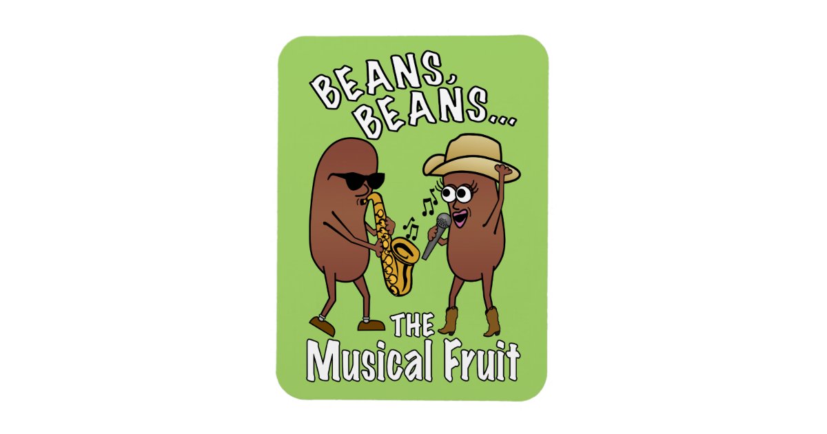 Funny Father's Day Bean Farting Joke Magnet | Zazzle