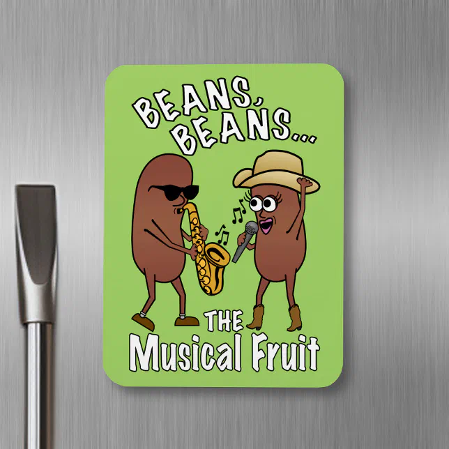 Funny Father's Day Bean Farting Joke Magnet | Zazzle