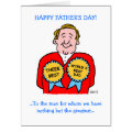 Funny Fathers Day Dad with Medals Awards From All Card | Zazzle