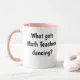 Funny Female Math Teacher Mug Logarithm Joke Pun | Zazzle