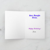 Funny Female Rock Singer Birthday Card | Zazzle