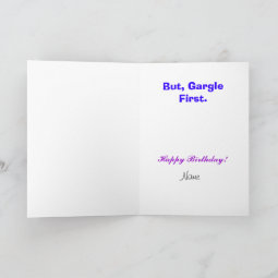 Funny Female Rock Singer Birthday Card | Zazzle