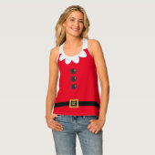 Funny Festive Red Christmas Elf Tank Top | Zazzle