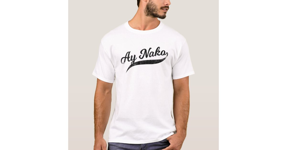 Funny Filipino - Ay Nako OMG Tail Script Tee | Zazzle
