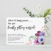 Funny Finally Getting Married Casual Wedding Invitation | Zazzle