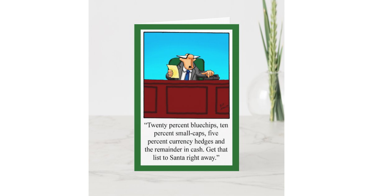 Funny Financial Humor Christmas Card "Spectickkes" | Zazzle