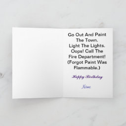 Funny Fireman Birthday Card Customize It! | Zazzle