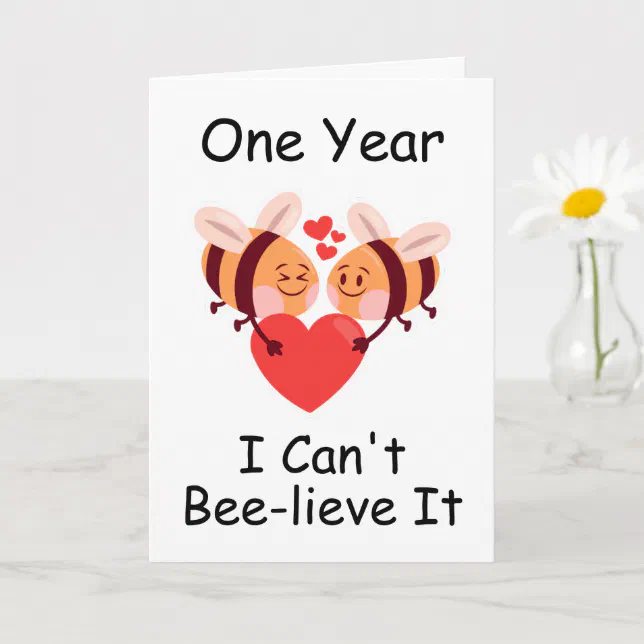 funny first wedding anniversary cards | Zazzle