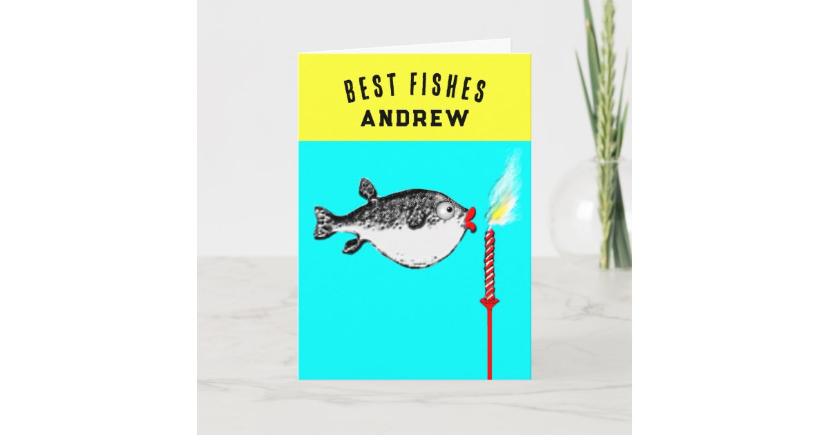 Funny Fish Birthday Card | Zazzle