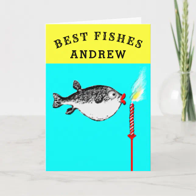 Funny Fish Birthday Card | Zazzle