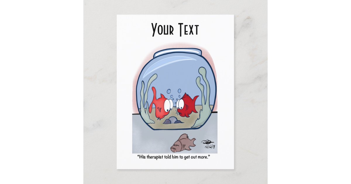 Funny Fish Story Postcard | Zazzle