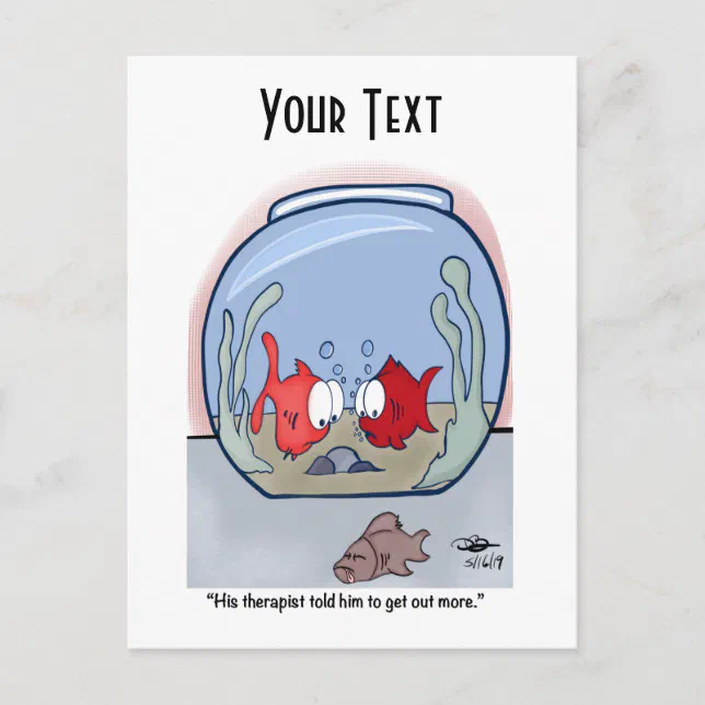 Funny Fish Story Postcard | Zazzle