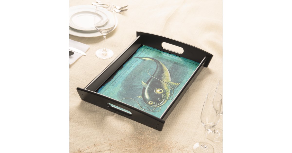 Funny Fish Tray, Namazu Serving Tray | Zazzle