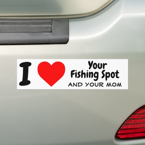 Funny Fishing Bumper Sticker Decal for Fishermen | Zazzle