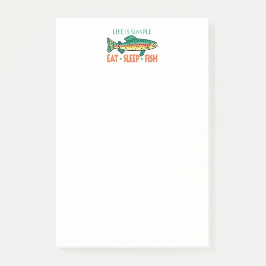 Funny Fishing Saying Post-it Notes | Zazzle.com