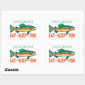 Funny Fishing Saying Rectangular Sticker | Zazzle