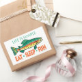 Funny Fishing Saying Rectangular Sticker | Zazzle