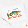 Funny Fishing Saying Rectangular Sticker | Zazzle
