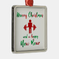 Funny Fitmas Merry Christmas Fitness Ornament | Zazzle