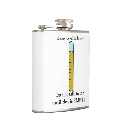 Funny Flask Booze Level | Zazzle