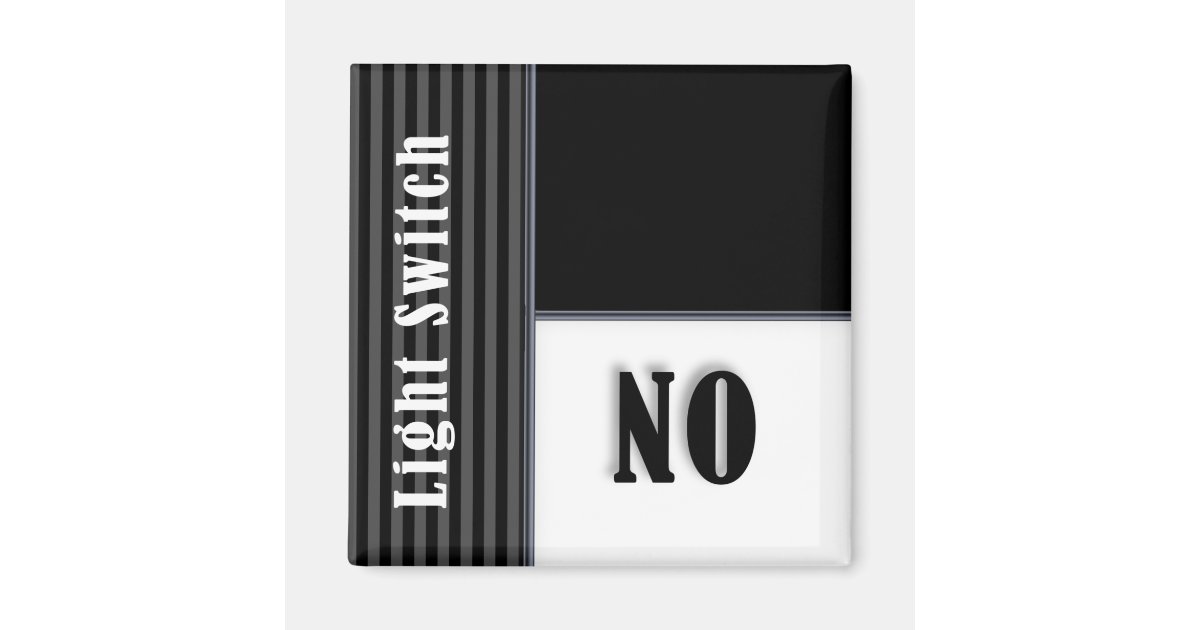 Funny Flip Magnet - Light Switch Status | Zazzle