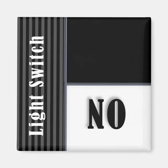 Funny Flip Magnet - Light Switch Status | Zazzle