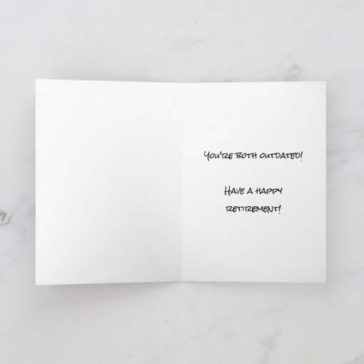 Funny Floppy Computer Disk Retirement Card | Zazzle