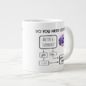 Funny Flow Chart, Do you need coffee? Giant Coffee Mug | Zazzle